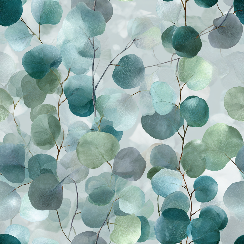 eucalyptus leaf pattern wallpaper