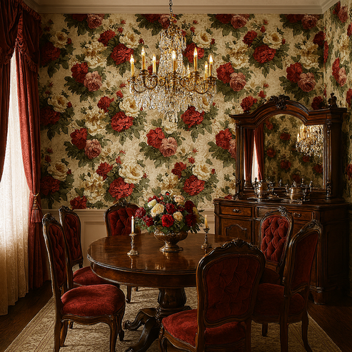 English Rose Tangle Wallpaper – Canvas & Ivy