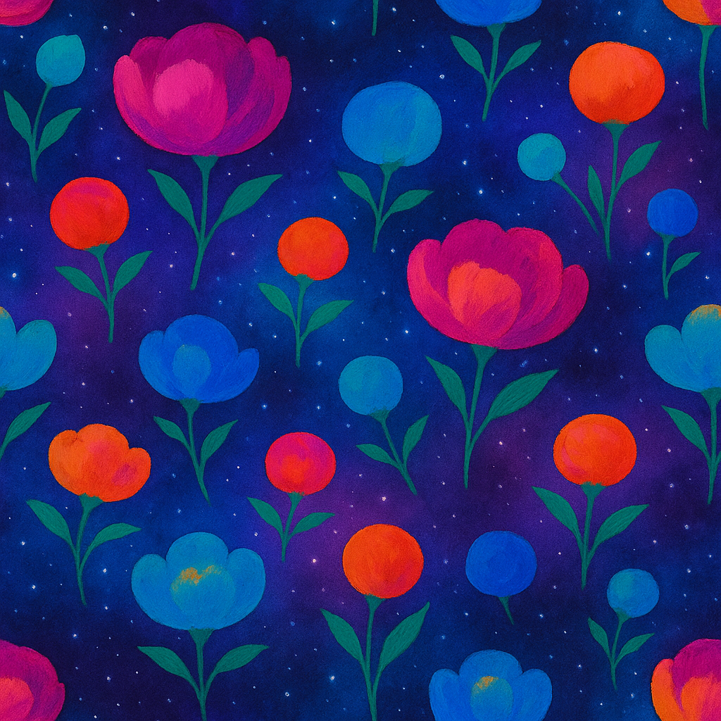 Cosmic Bloom Wallpaper – Canvas & Ivy