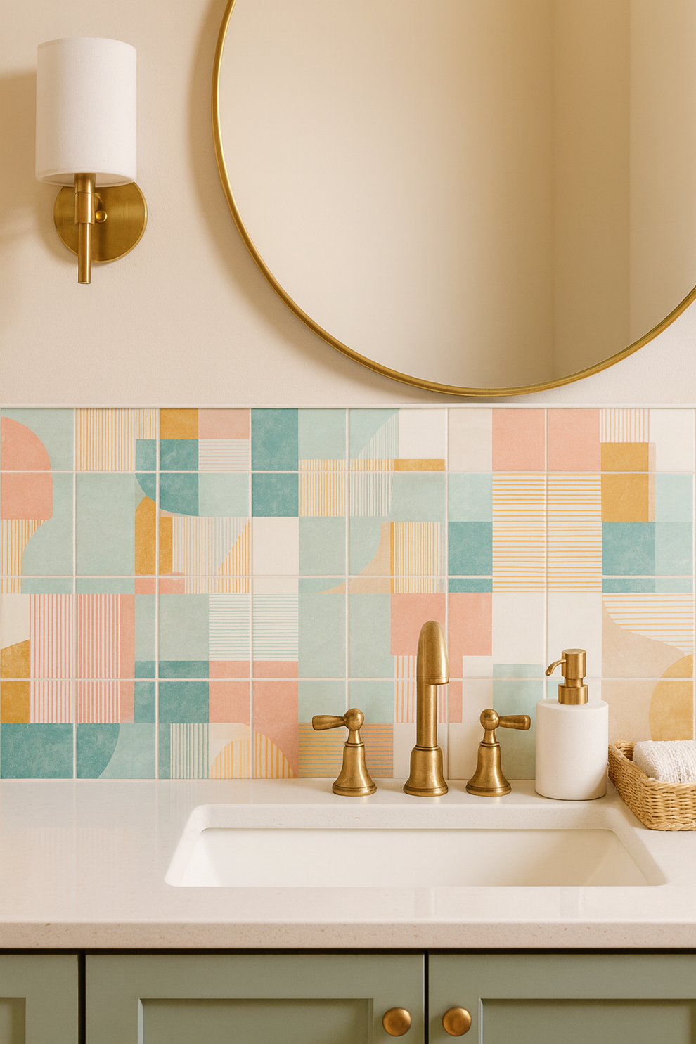 Palm Springs Mosaic Wallpaper – Canvas & Ivy