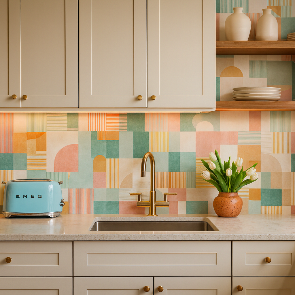 Palm Springs Mosaic Wallpaper – Canvas & Ivy