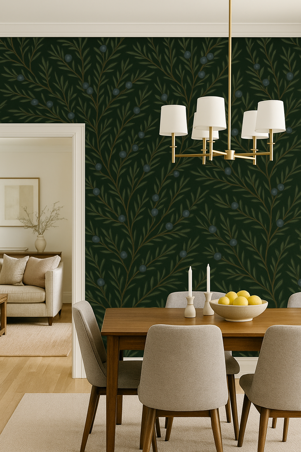 Woodland Juniper Wallpaper – Canvas & Ivy