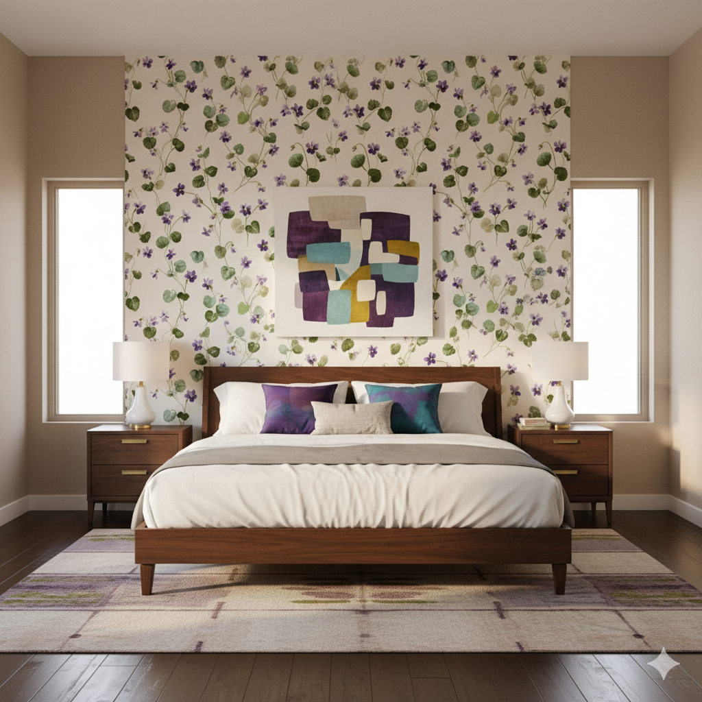 Violet Waltz Wallpaper – Canvas & Ivy