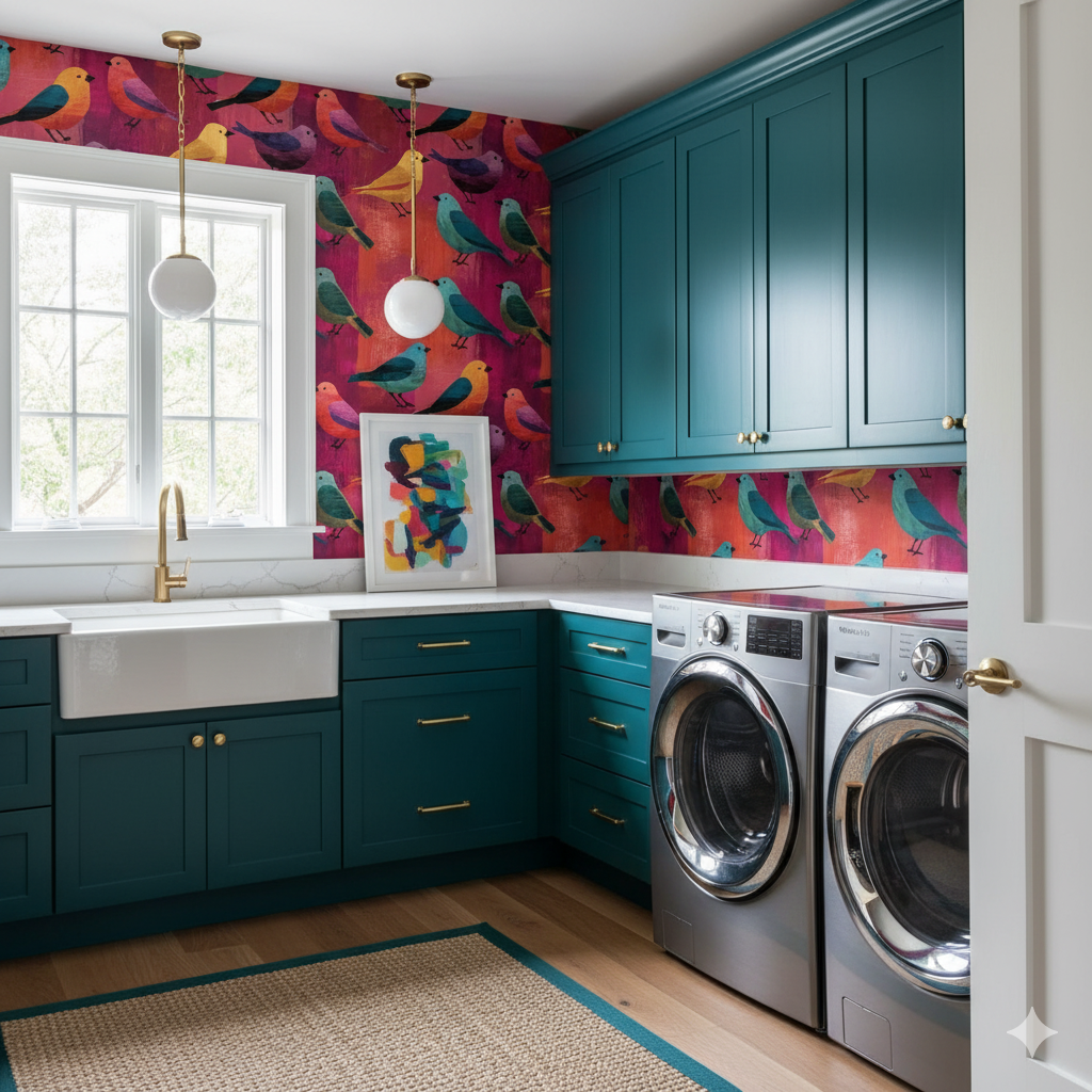 Solano Aviary Wallpaper – Canvas & Ivy