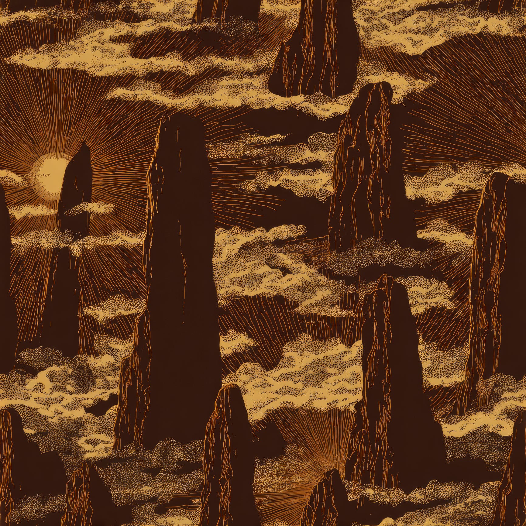 Sunforge Pinnacles Wallpaper – Canvas & Ivy