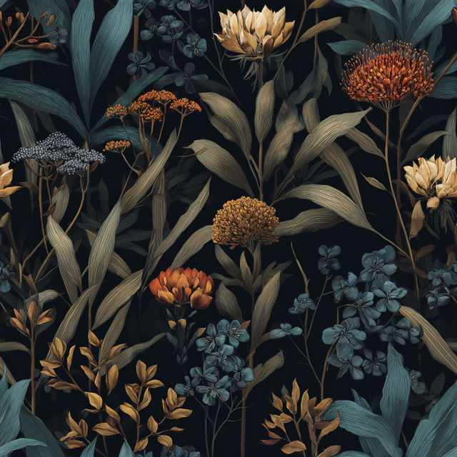 Ashroot Garden Wallpaper – Canvas & Ivy