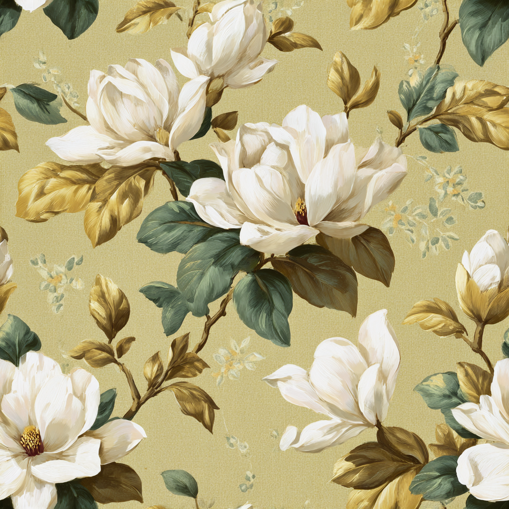 Magnolia Moonlight Wallpaper – Canvas & Ivy